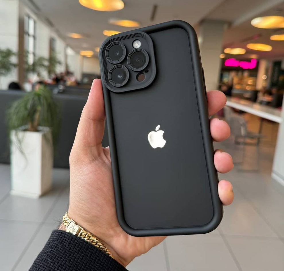 New Solid Simple Silicone Case With Apple Logo – Case Up